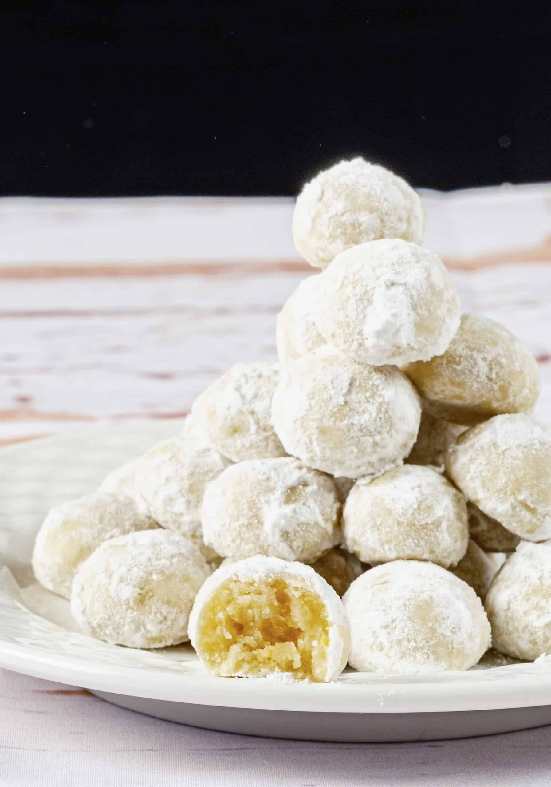 Tasty Orange Snowball Cookies - Stolen Moments Cooking